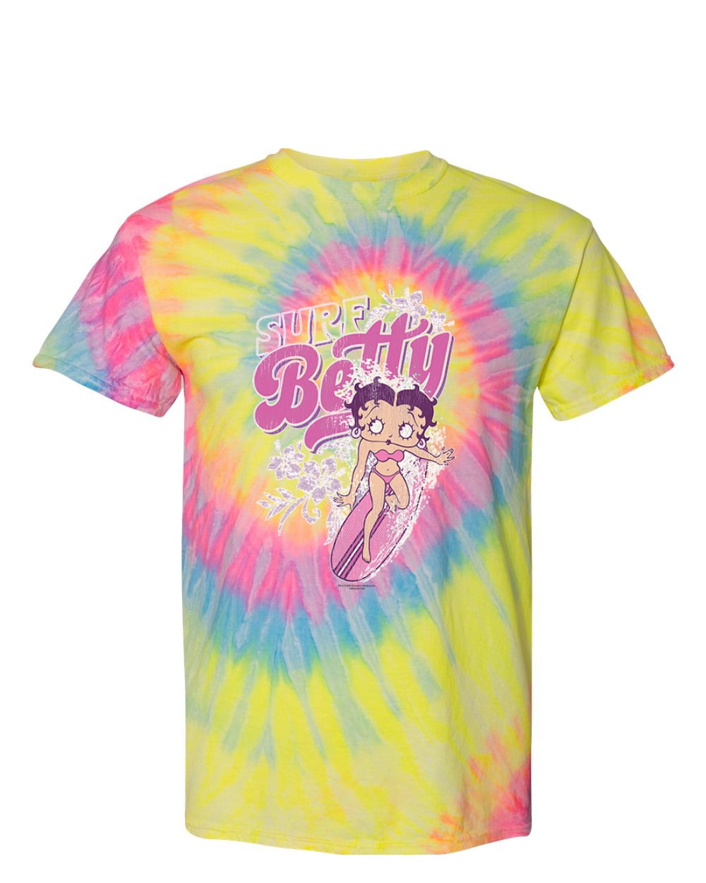 Wild Bobby Shore Surfer Betty Boop Betty Boop Tie-Dye T-Shirt, Dayglo ...