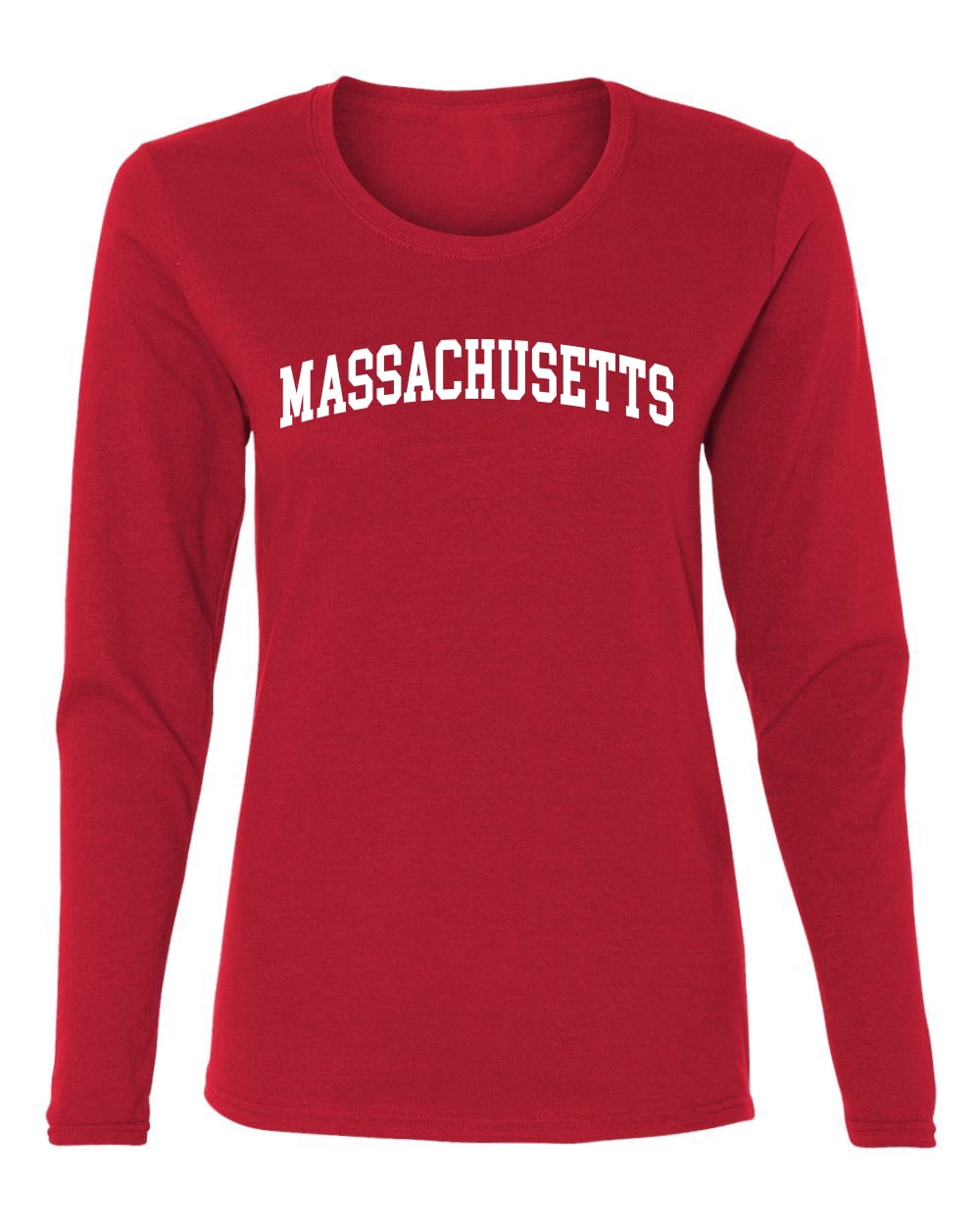 Wild Bobby State of Massachusetts College Style Women Graphic Long ...