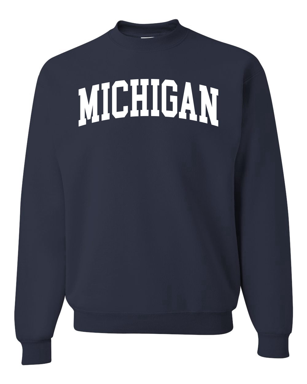 Wild Bobby State of Michigan College Style Unisex Crewneck Sweatshirt ...