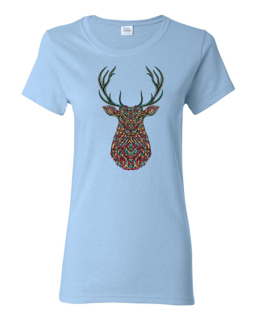 Wild Bobby, Stylized Aztec Mandala Deer Head, Hunting, Women Graphic ...