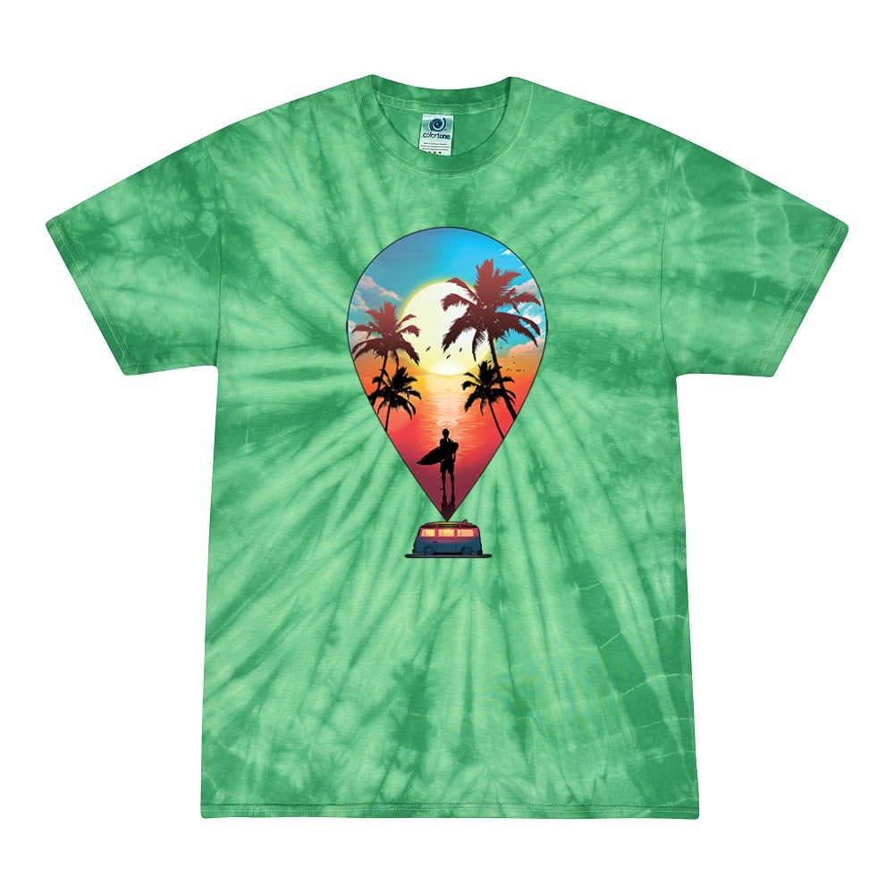 Wild Bobby, Summer Beach Destination, Streetwear, Tie-Dye Tees, Spiral ...