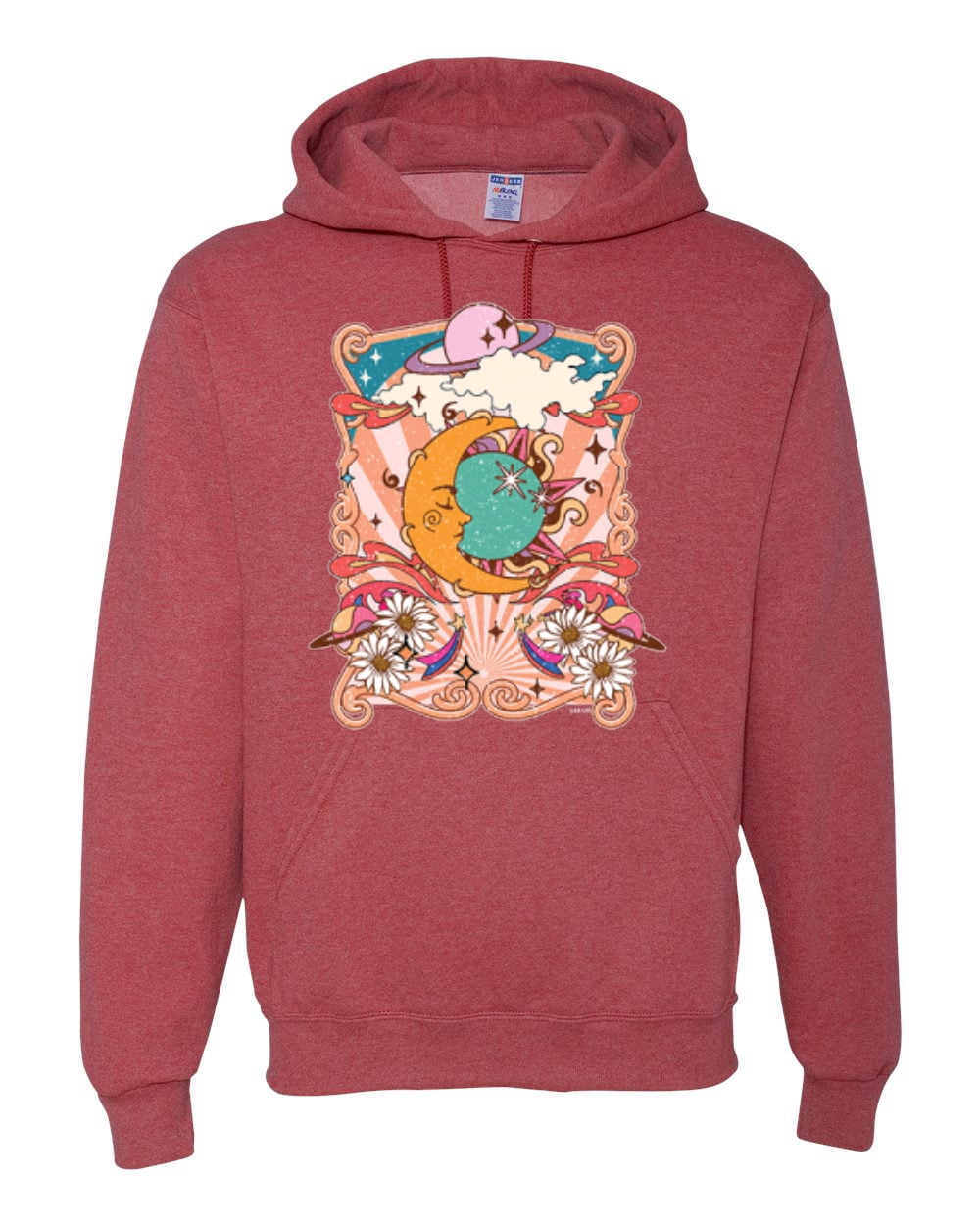 Wild Bobby Sun and Moon Groovy Vintage Daisy Flowers Stars Vintage ...