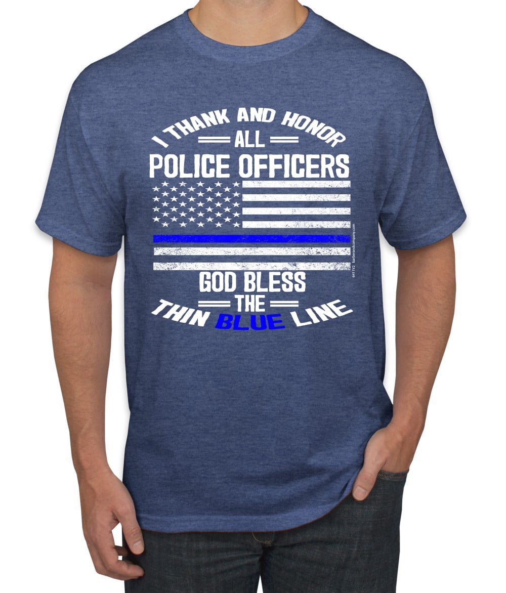 Wild Bobby, Thank and Honor Police Officers Blue Line American Flag ...