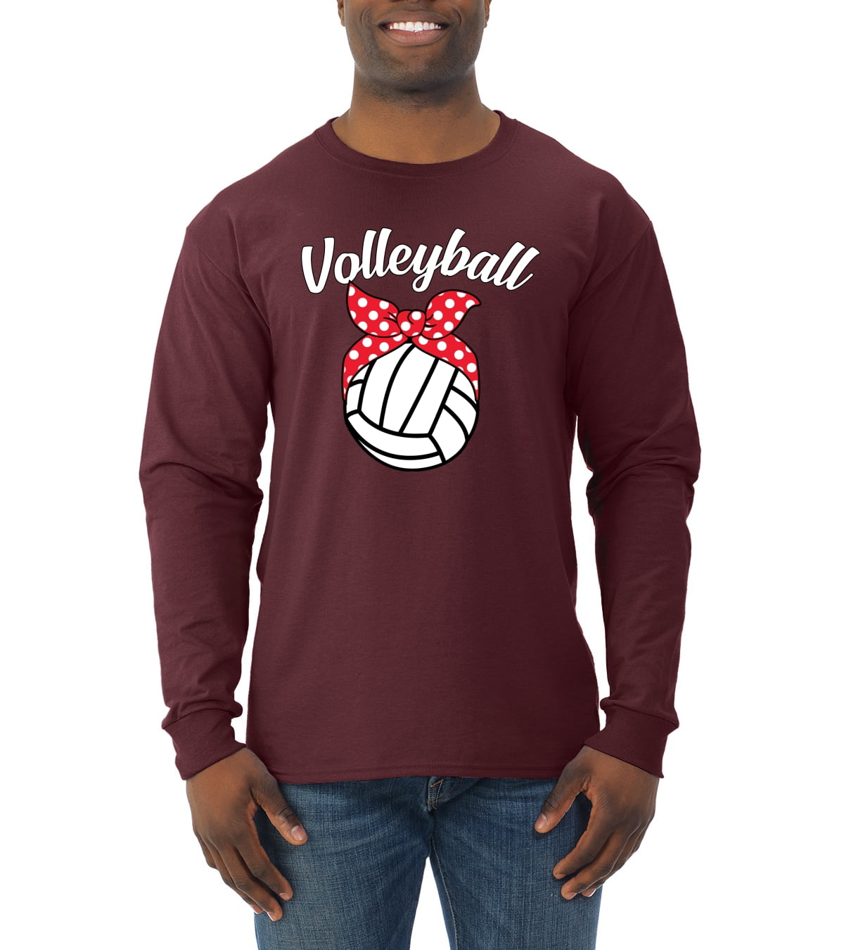 Wild Bobby, Volleyball Mom Cute Bow Ribbon Ball, Mother's Day, Men Long ...