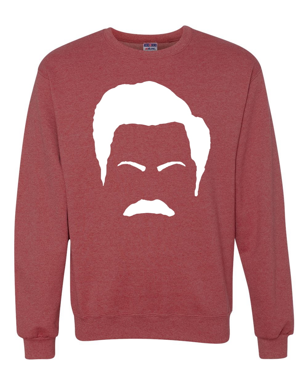 Wild Bobby, White Parks and Rec Fans Ron Swanson Mustache Face ...