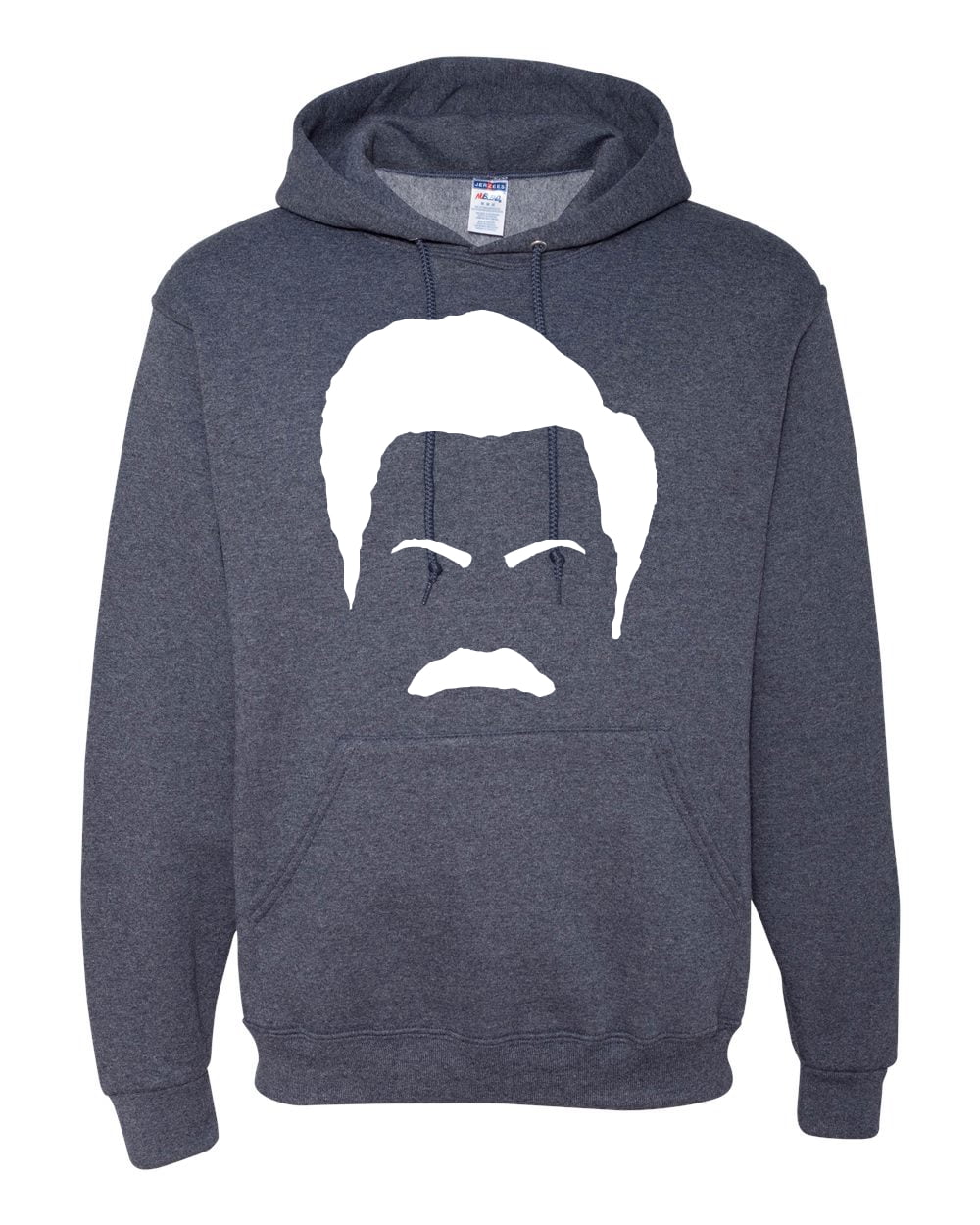 Wild Bobby, White Parks and Rec Fans Ron Swanson Mustache Face ...