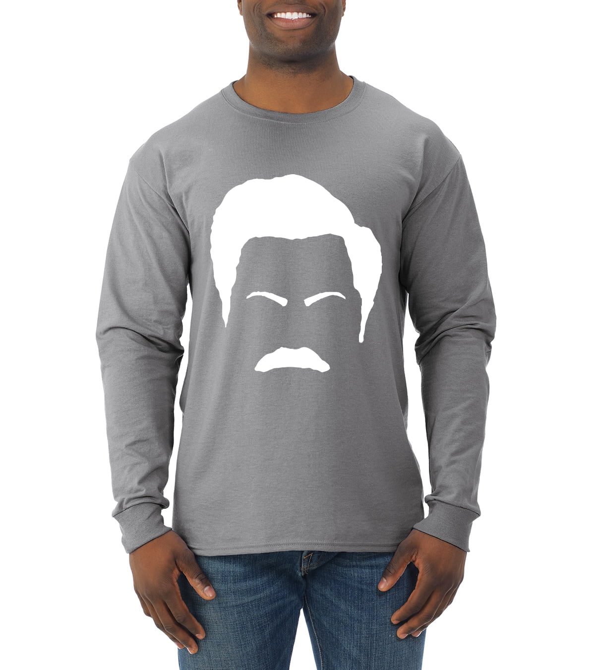 Wild Bobby, White Parks and Rec Fans Ron Swanson Mustache Face ...