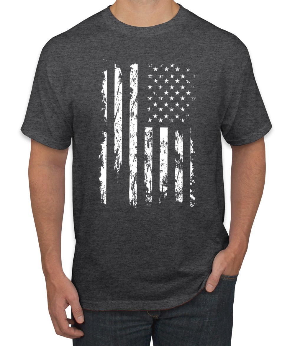 Wild Bobby, White United States Flag Distressed USA, Americana/American ...