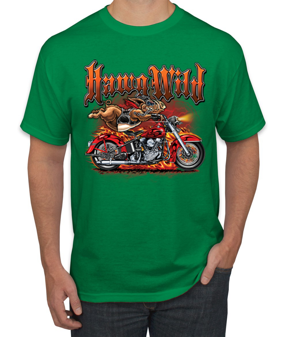 Wild Bobby, Wild Hawg Bike Motorcycle Flaming Cars and Trucks Men's ...