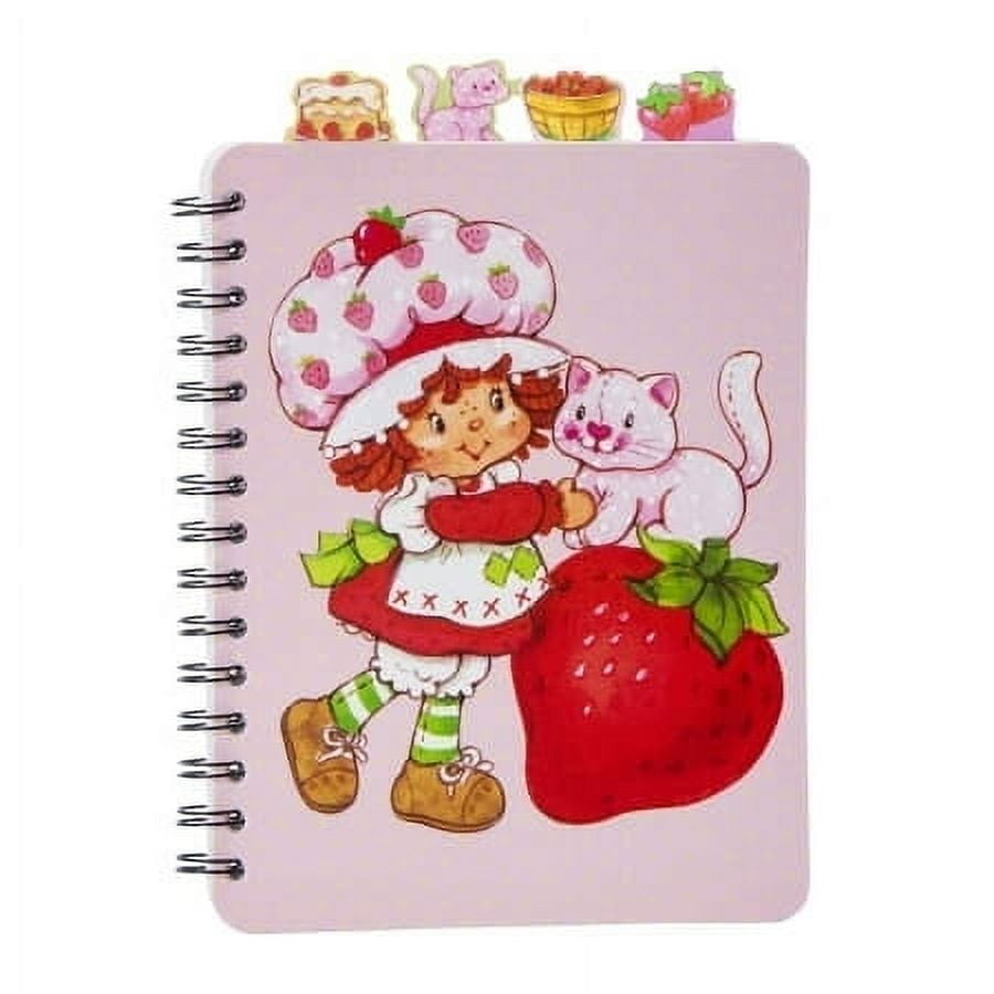 Wild Brain Strawberry Shortcake Vintage Style Spiral Tab Blank Diaries ...