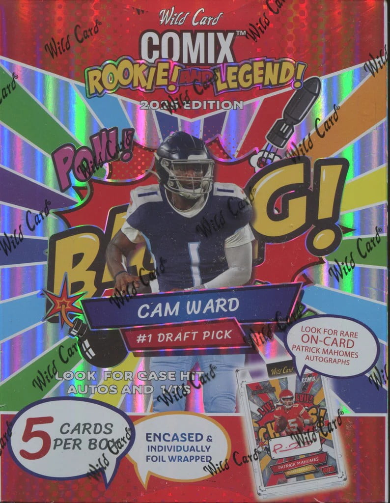 Wild Card 2025 Comix Rookie And Legend Football Hobby Box - Walmart.com