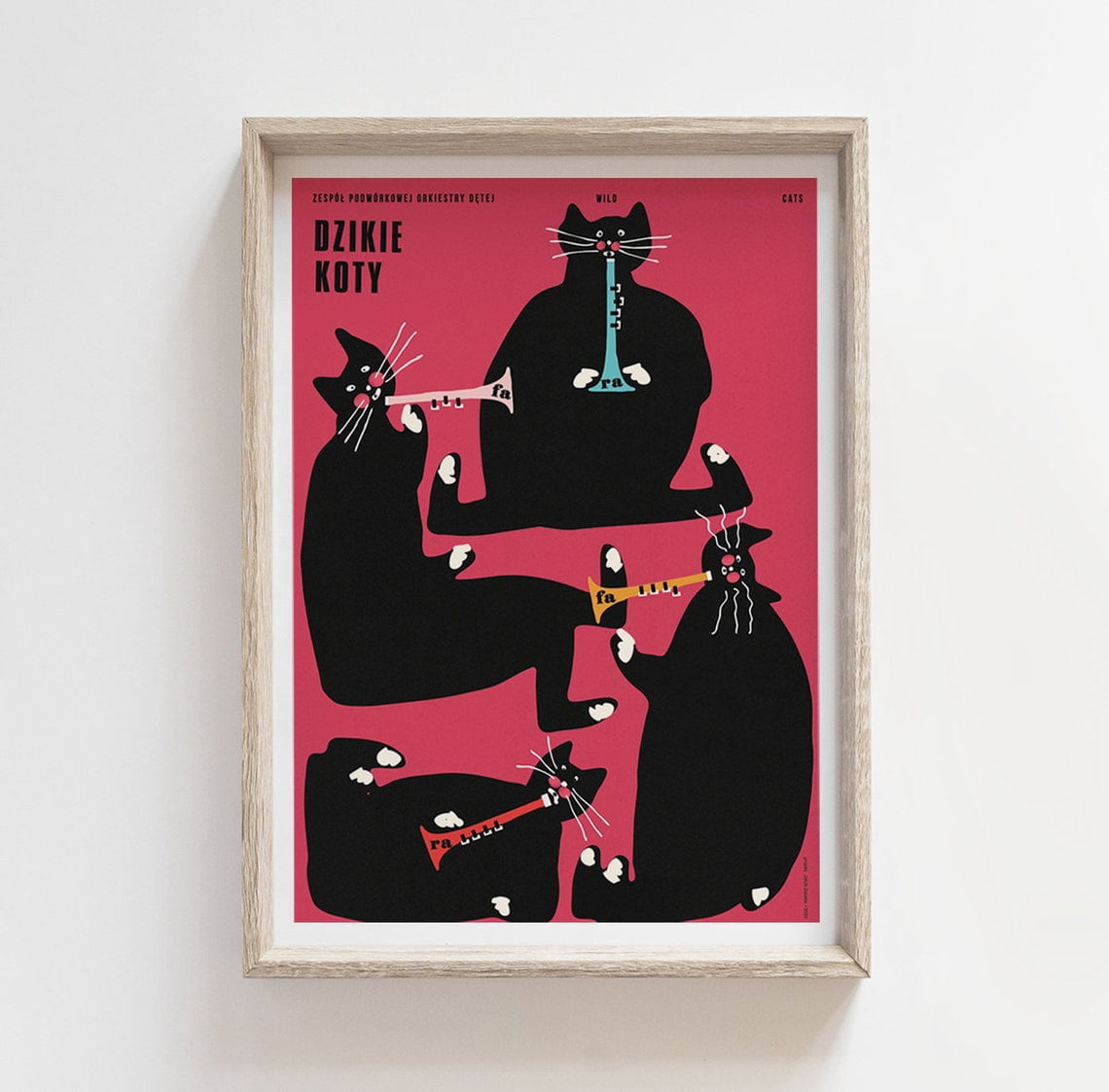 Wild Cats - Backyard Brass Band, Original Polish Poster, Art, Plakat ...
