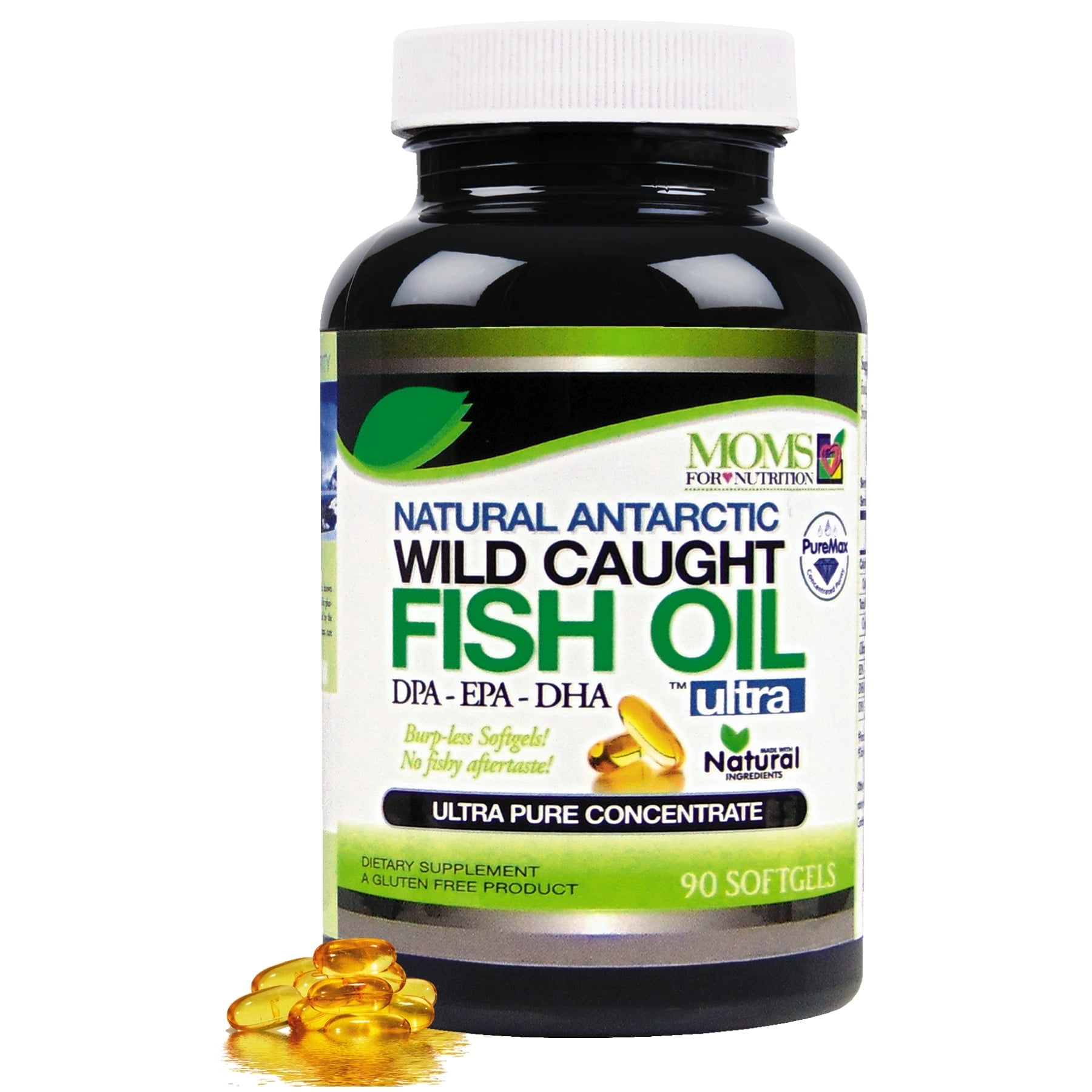 Moms For Nutrition Wild Caught Antarctic DPA Fish Oil 2900 mg Omega-3 ...