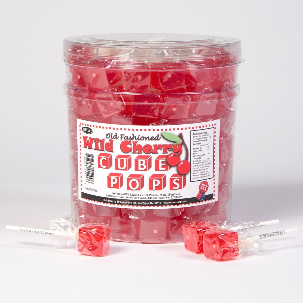 Wild Cherry Cube Pops (100 Pack) - Walmart.com