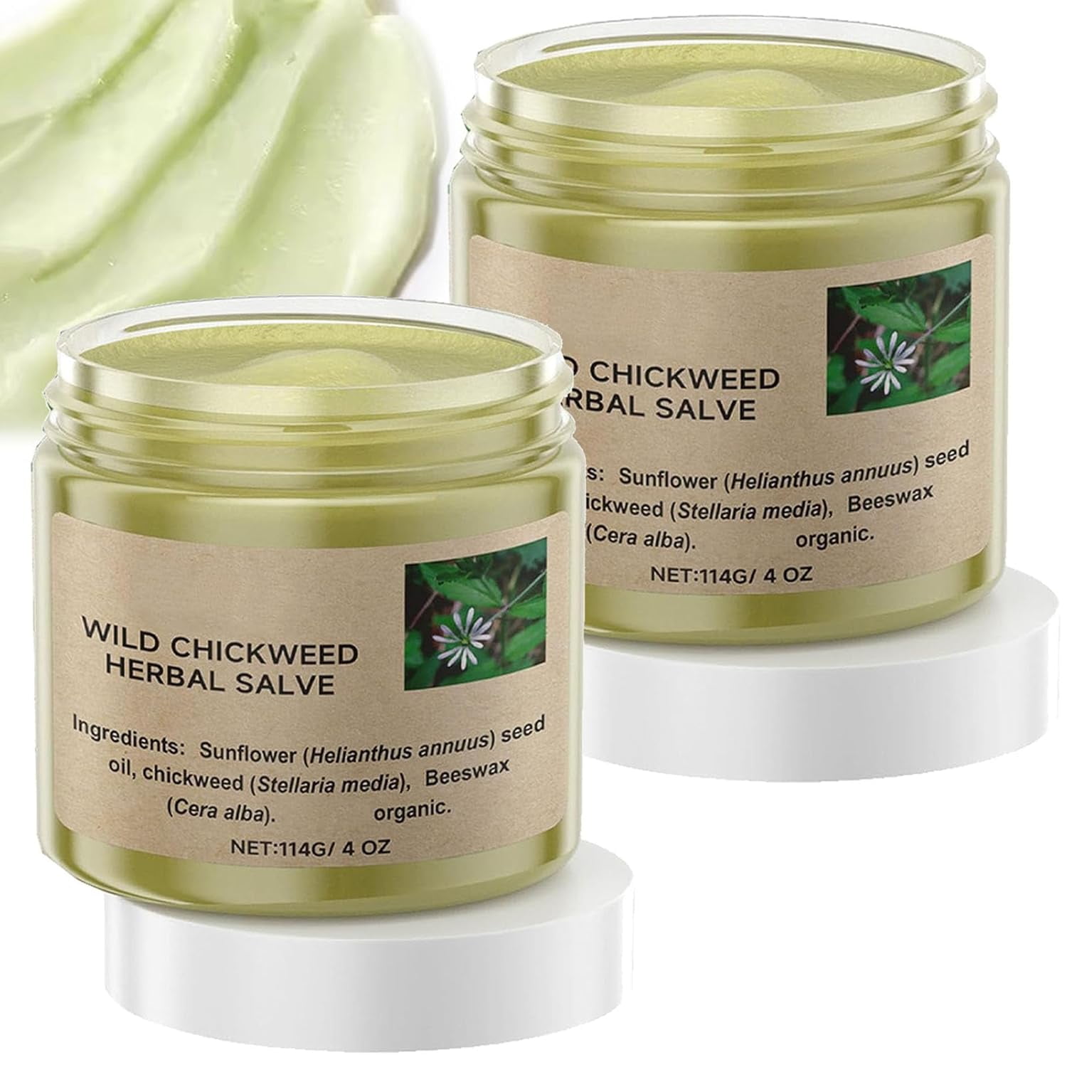 Wild Chickweed Herbal Salve, Kowsunary Organic Herbal Salve , Kowsunary ...