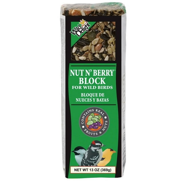 Wild Delight 388350 Nut N Berry Bird Food Block, 13 Ounces - Walmart.com