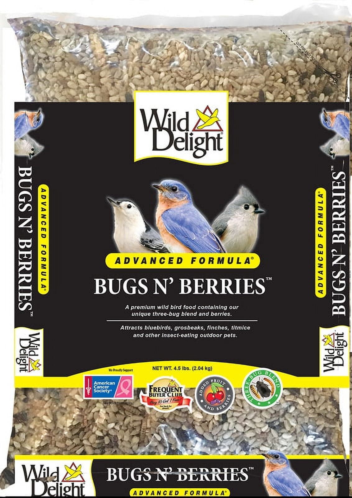Wild Delight Advanced Formula Bugs N' Berries Wild Bird Food, 4.5 lb ...