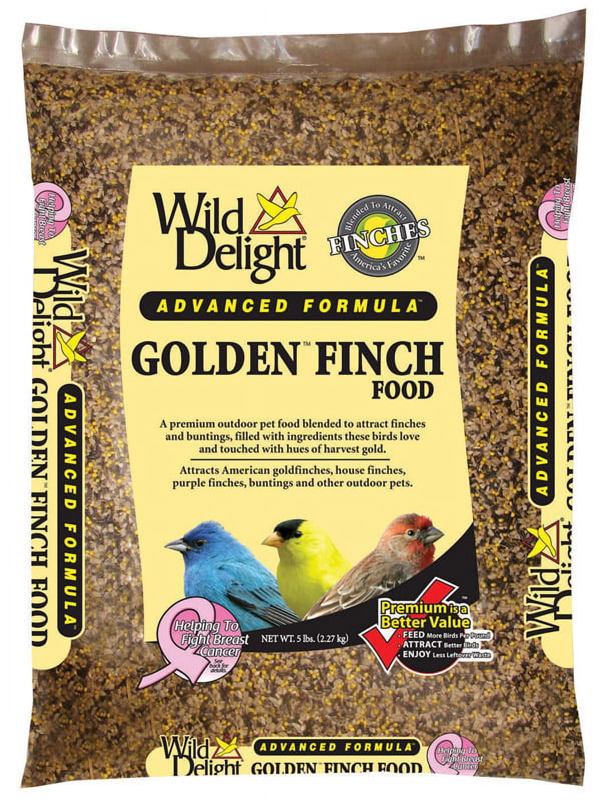 Wild Delight Advanced Formula Golden Finch Food, 5 lb - Walmart.com