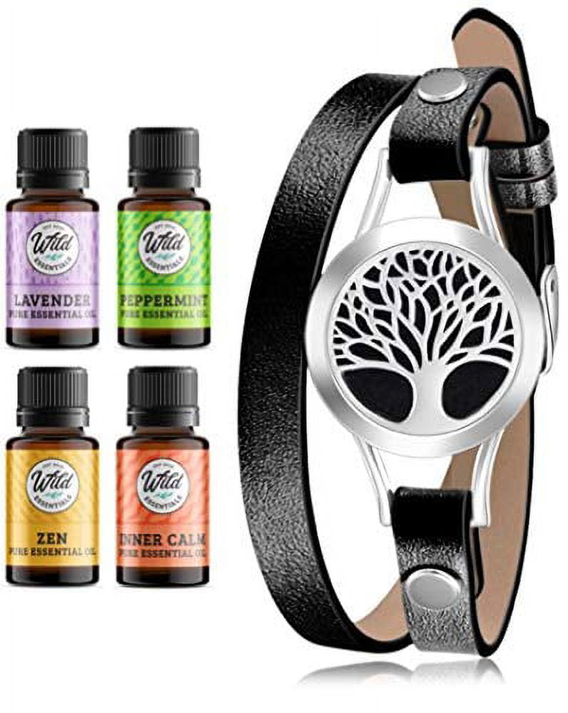 Wild Essentials Tree of Life Essential Oil Diffuser Bracelet Gift Set ...