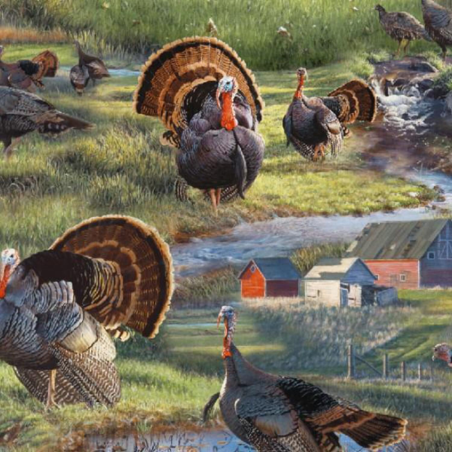 Wild Fancy Turkey Cotton Fabric - Walmart.com