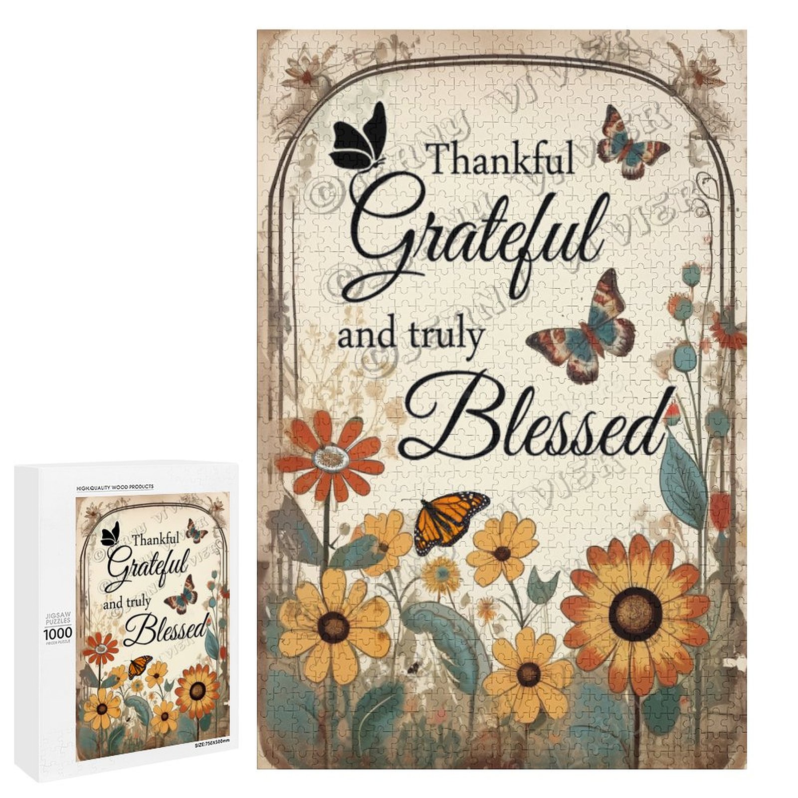 Wild Flower Thankful Grateful And Truly Blessed Inspirational Quote ...