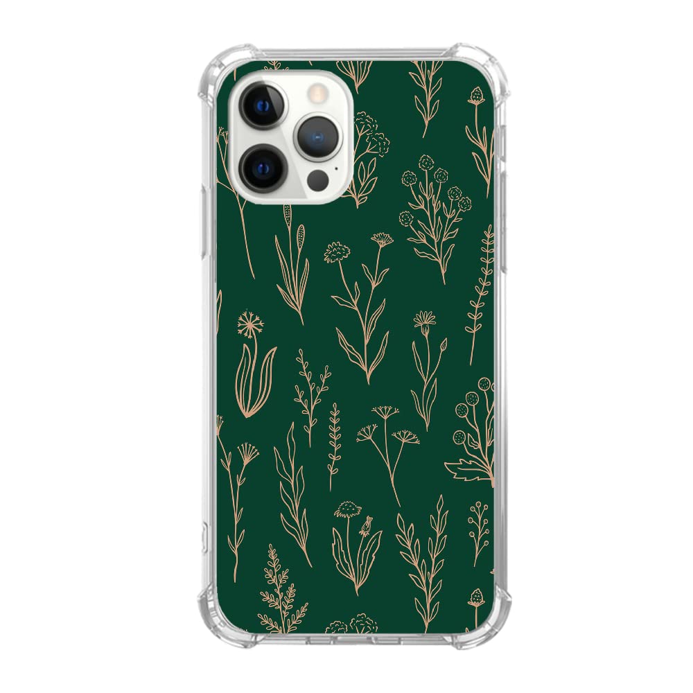Wild Flowers Case for iPhone 11 Pro Max,Aesthetic Art Design TPU Shock-proof Cover Case ...