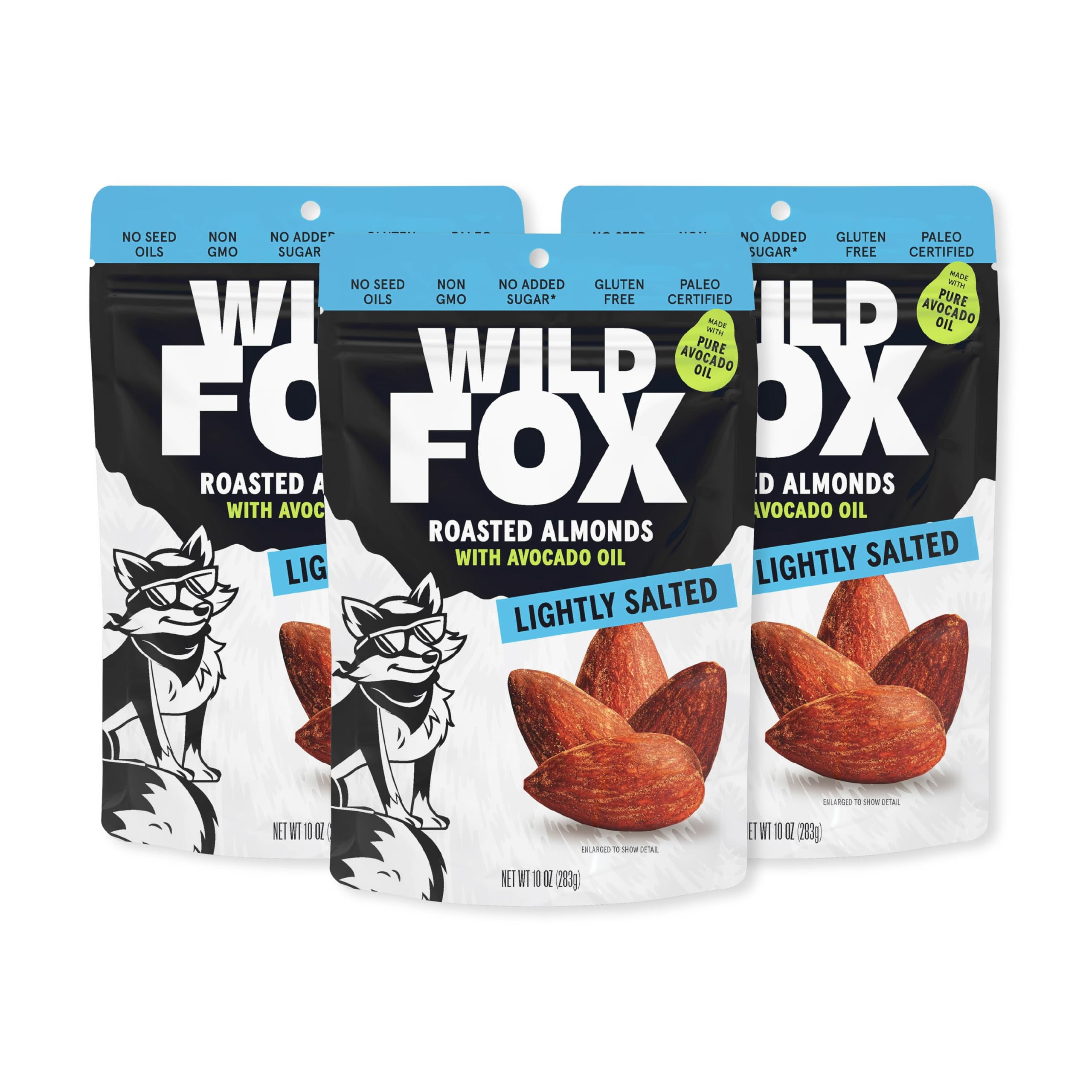 Wild Fox Roasted Almonds – Healthy Plant-Based Snack Made With Pure ...