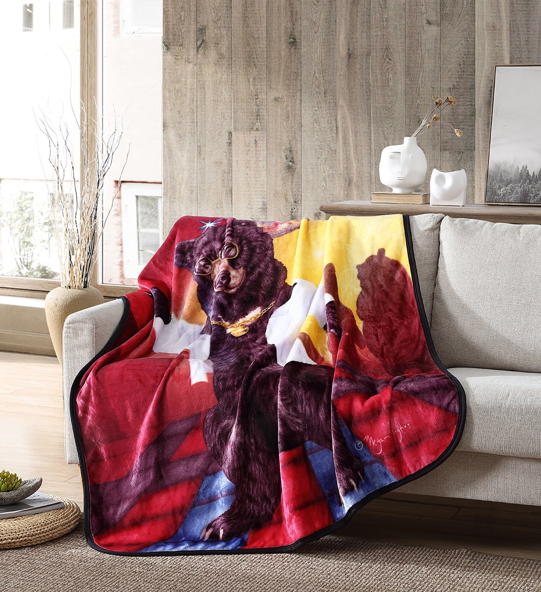 Wild Frontier Disco Bear Throw, 50" x 60" - Walmart.com