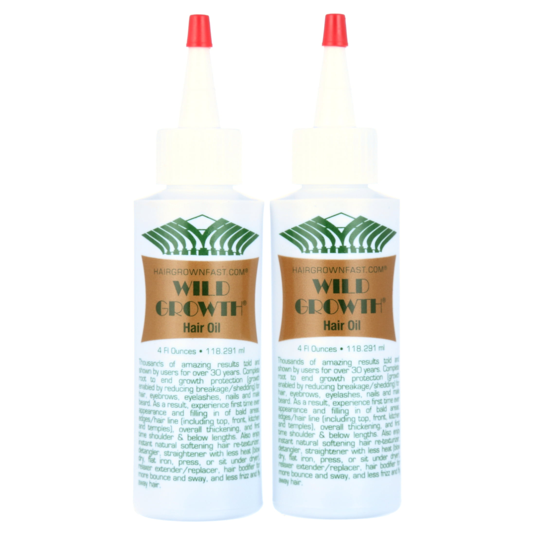 Wild Growth Hair Oil 4oz Pack, Nourishing Formula for Healthy Hair ...
