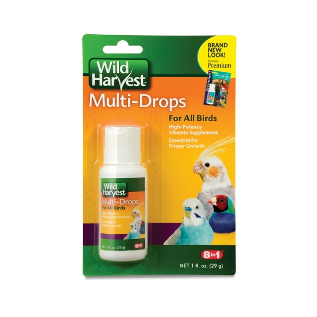 Wild Harvest Liquid Multivitamin for All Birds - Parakeet, Parrot ...
