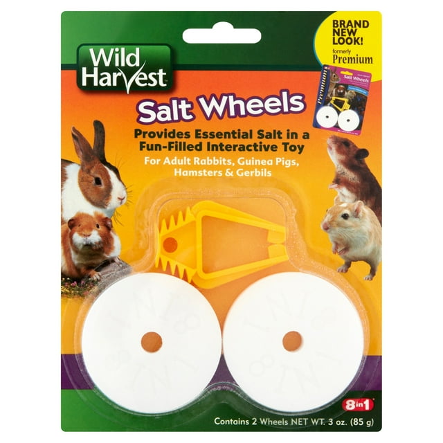 Wild Harvest Salt Wheels 2 Count, Interactive Toy for Adult Rabbits ...