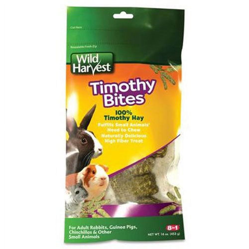 Wild Harvest Timothy Bites 16 Ounces, High-Fiber Hay Treat For Rabbits ...