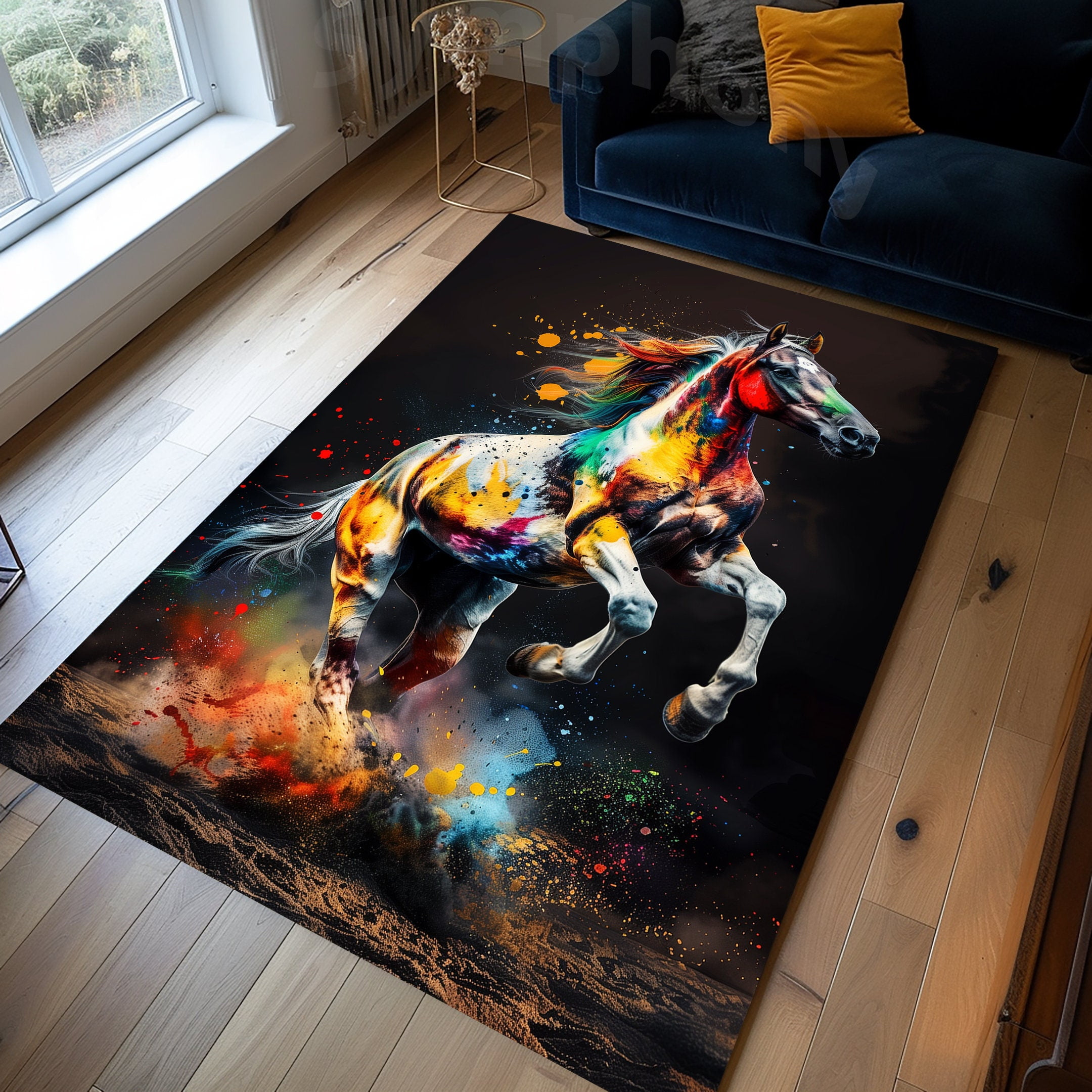 Wild Horse Area Rug For Living Room 6x9 ft = 180x275 cm - Walmart.com