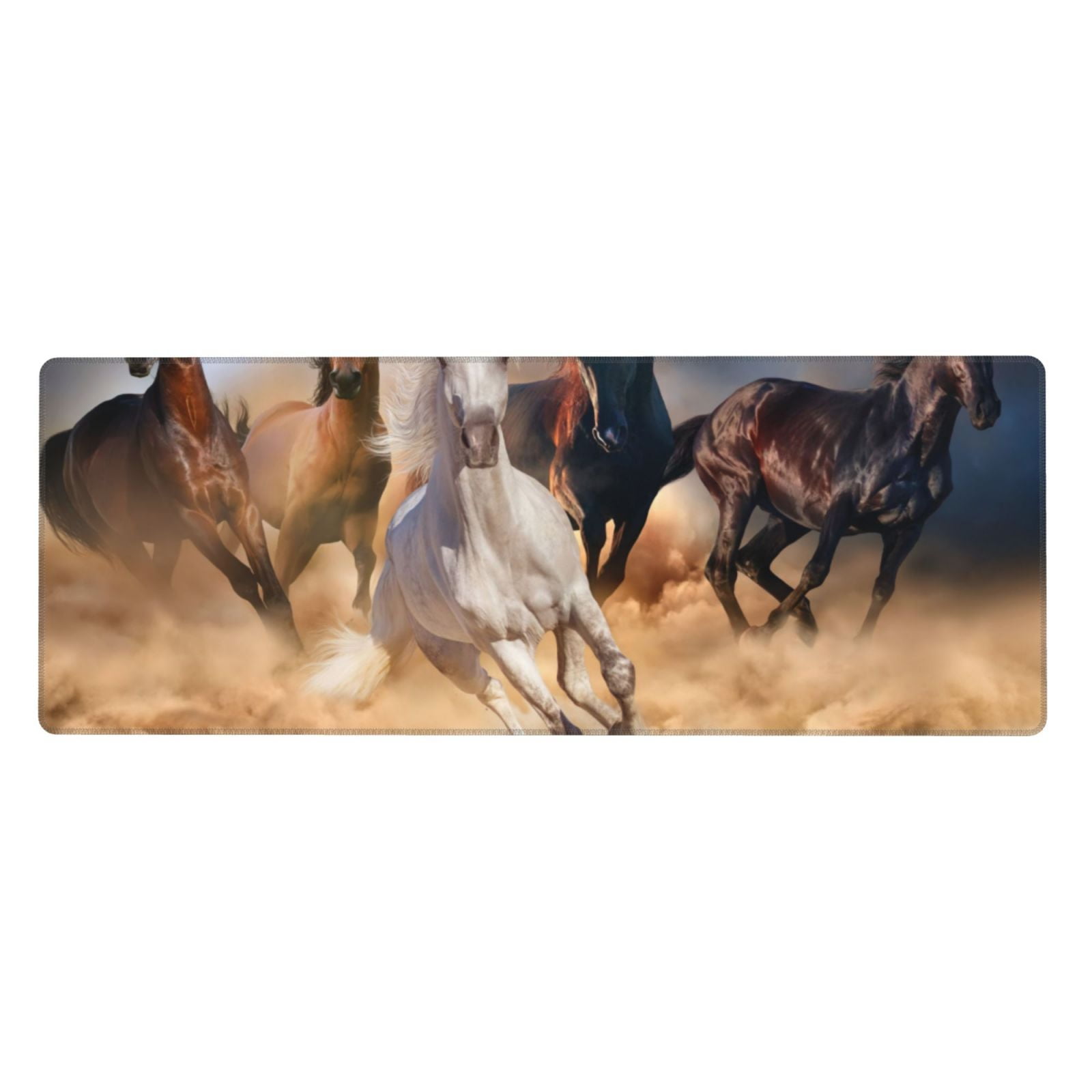 Wild Horse Running Against Sand Storm Mousepad Large Mouse Pad Desk Pad ...