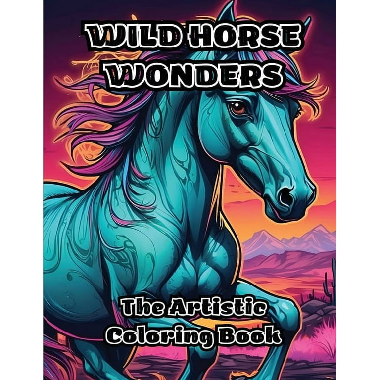 wild horse coloring pages