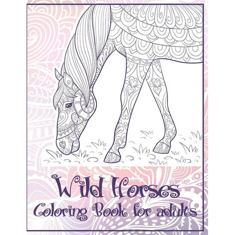 wild beautiful horse coloring pages