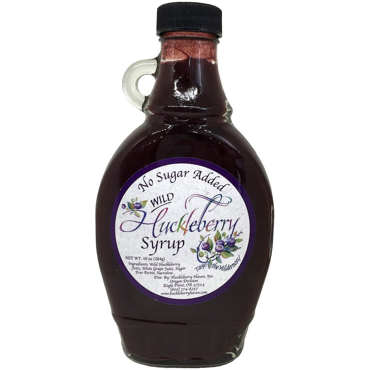 Wild Huckleberry Syrup - No Sugar Added: Huckleberry Haven 10 oz ...