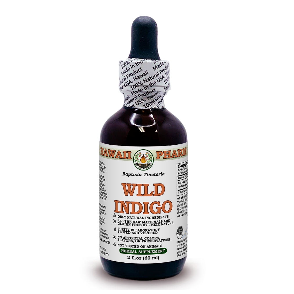 Wild Indigo (Baptisia Tinctoria) Dry Root ALCOHOL-FREE Liquid Extract ...