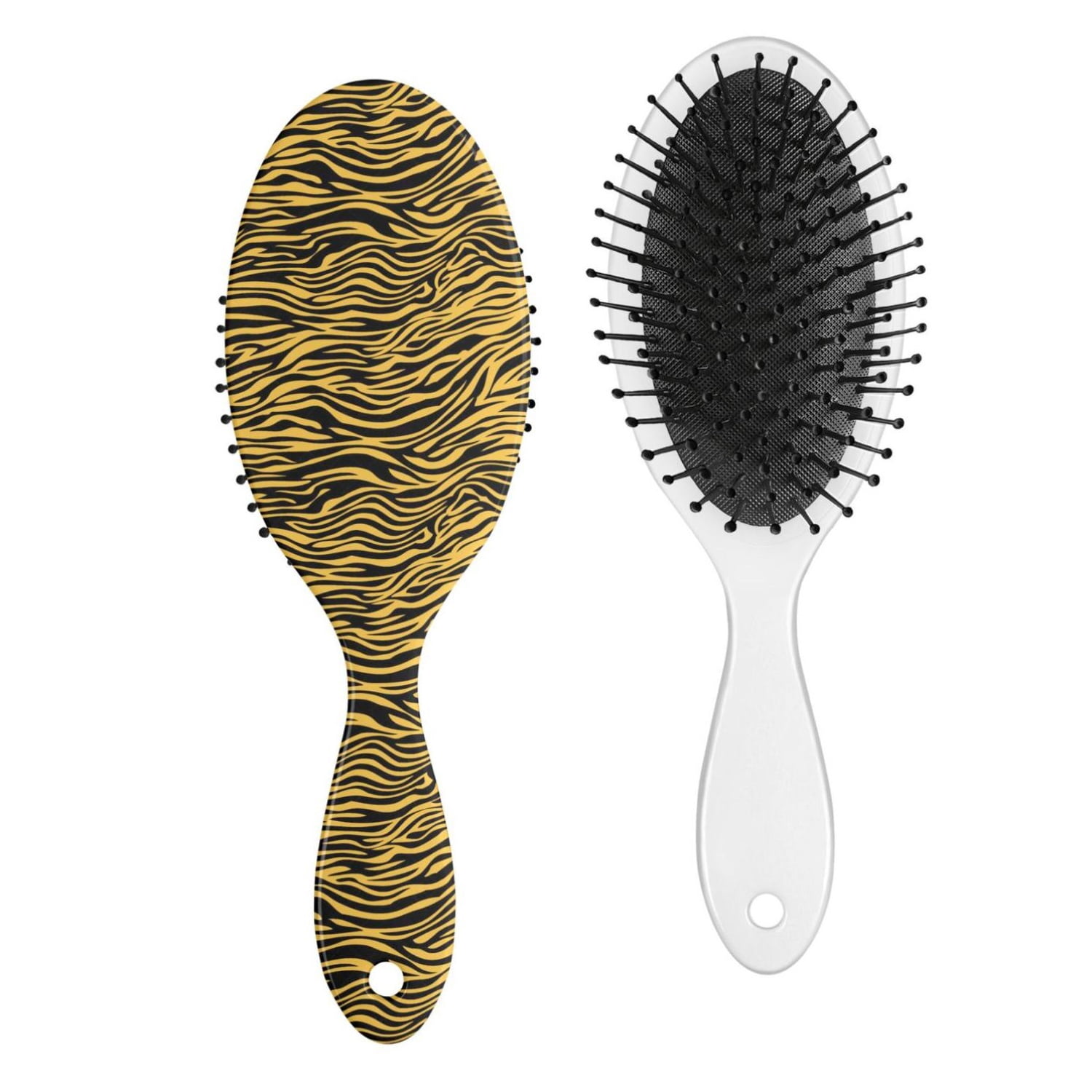 Wild Jungle Art Hair Brush - No-Pull Paddle Brush with Flexible ...
