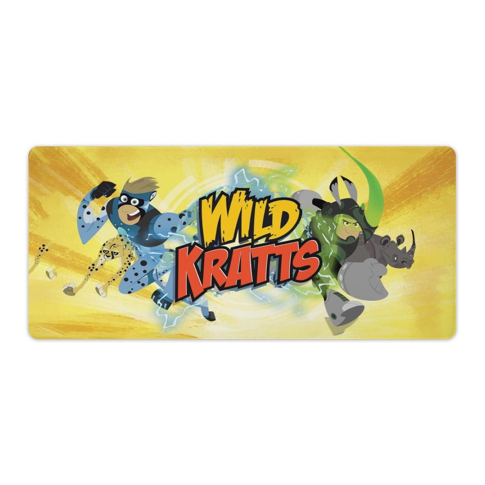Wild Kra-tt Computer Mouse Mat with Anti-Slip Rubber Base Anti-Fray ...
