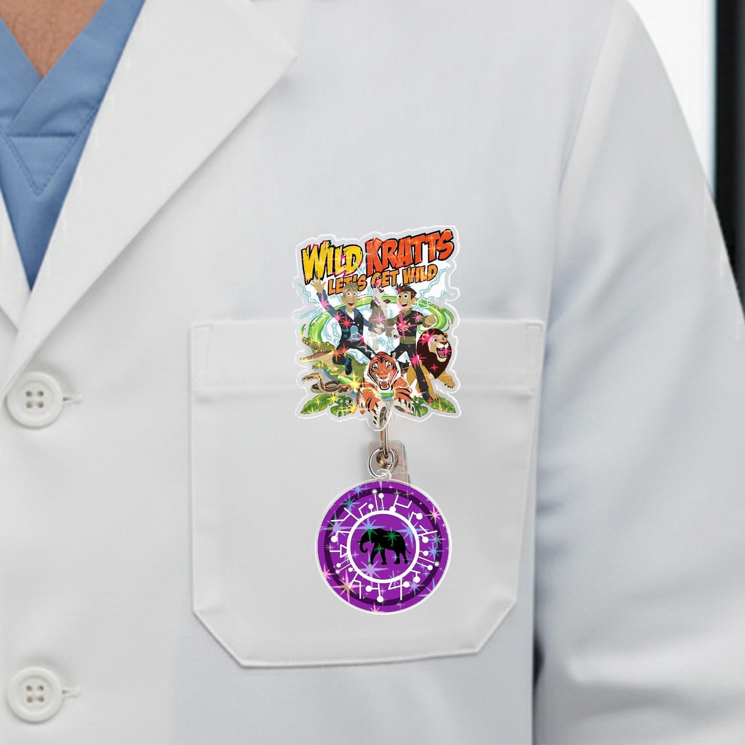 Wild Kratts Badge Reel, Activate Power Retractable ID Holder Merch ...