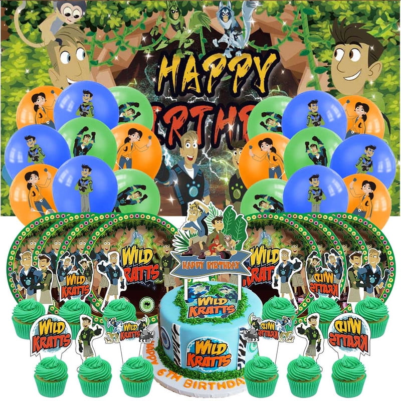 Zhazjieing Wild Kratts Birthday Party Supplies, Balloons, Plates ...