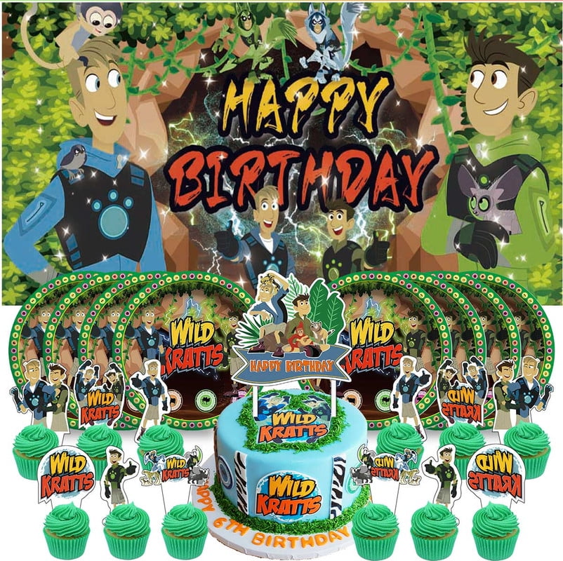 Wild Kratts Birthday Party Plates Decorations Supplies Decor Cake ...
