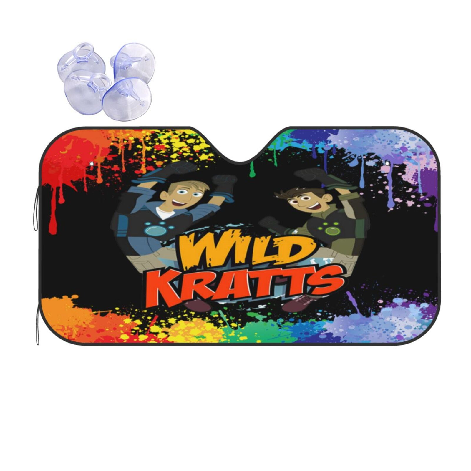 Wild Kratts Car Sunshade Front Windshield Sun Shade Hardened Sun Visor ...