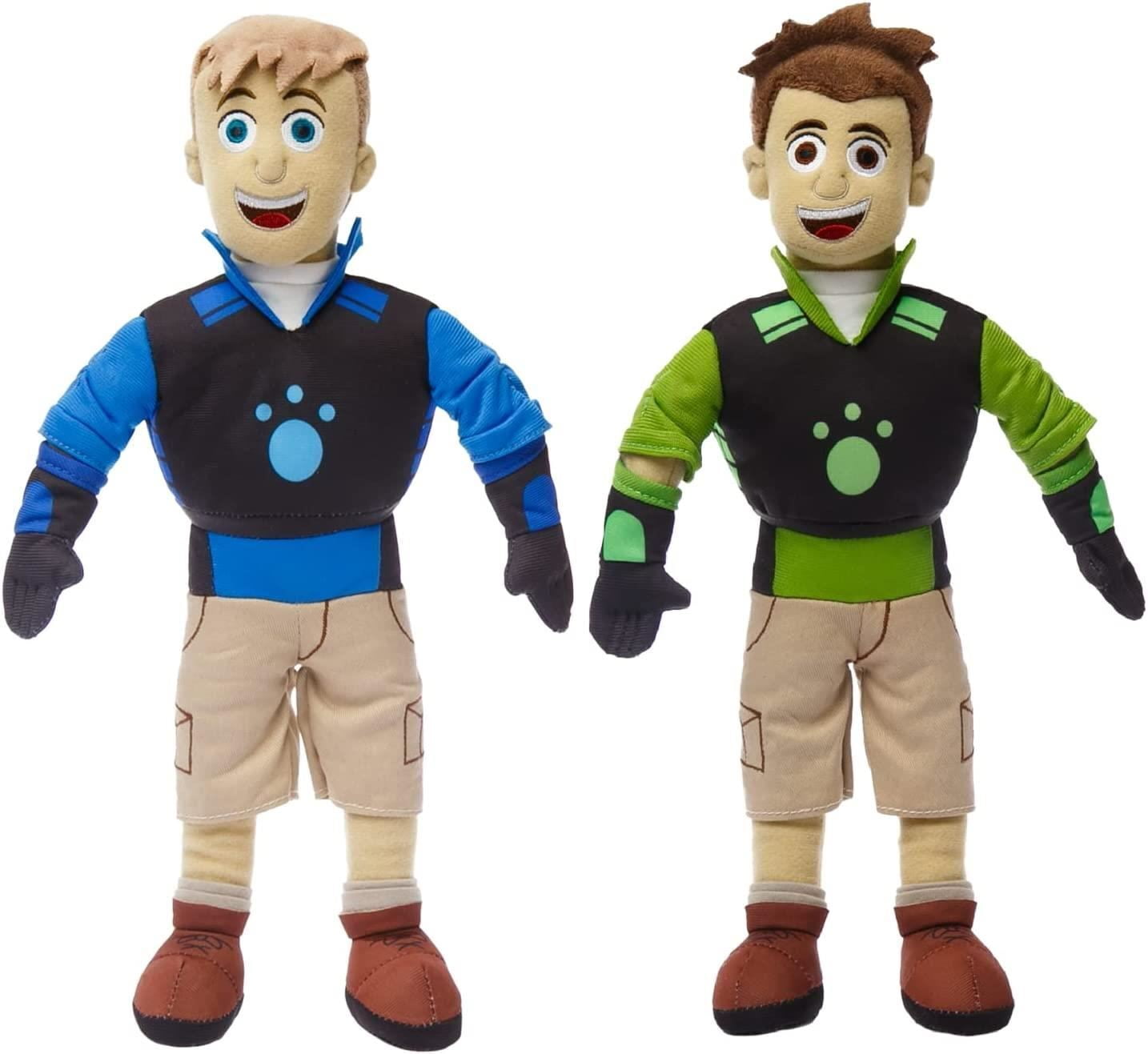 Wild Kratts Chris & Martin Plush Toy Dolls Set Power Suits TV Character Super soft Plush Toy ...