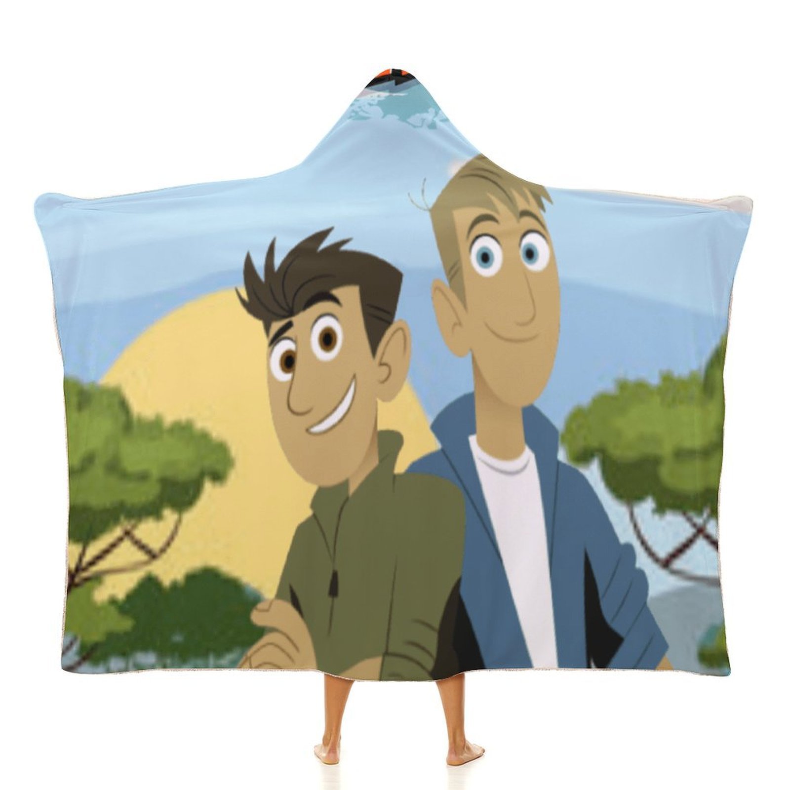Wild Kratts Cloak Hooded Blanket Soft Wearable Blanket Hoodie Throw ...