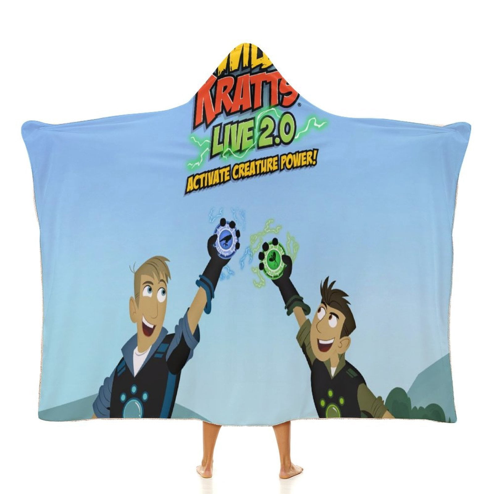 Wild Kratts Cloak Hooded Blanket Soft Wearable Blanket Hoodie Throw ...