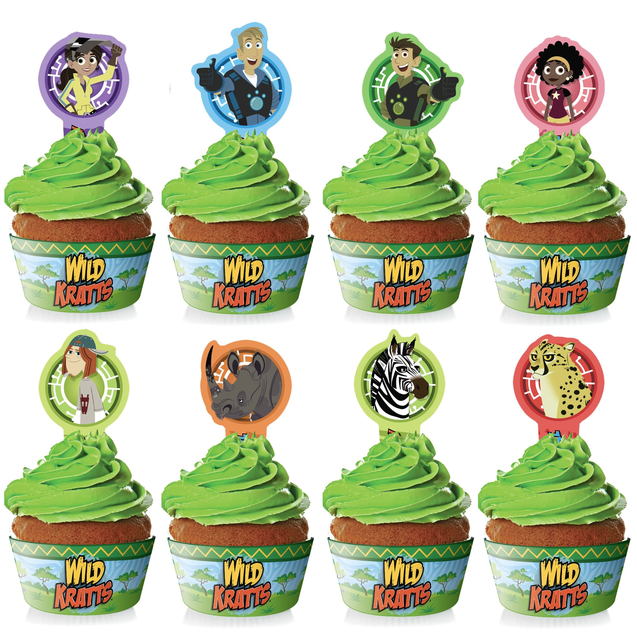 Wild Kratts Cupcake Toppers & Wild Kratts Cupcake Wrappers - Walmart.com