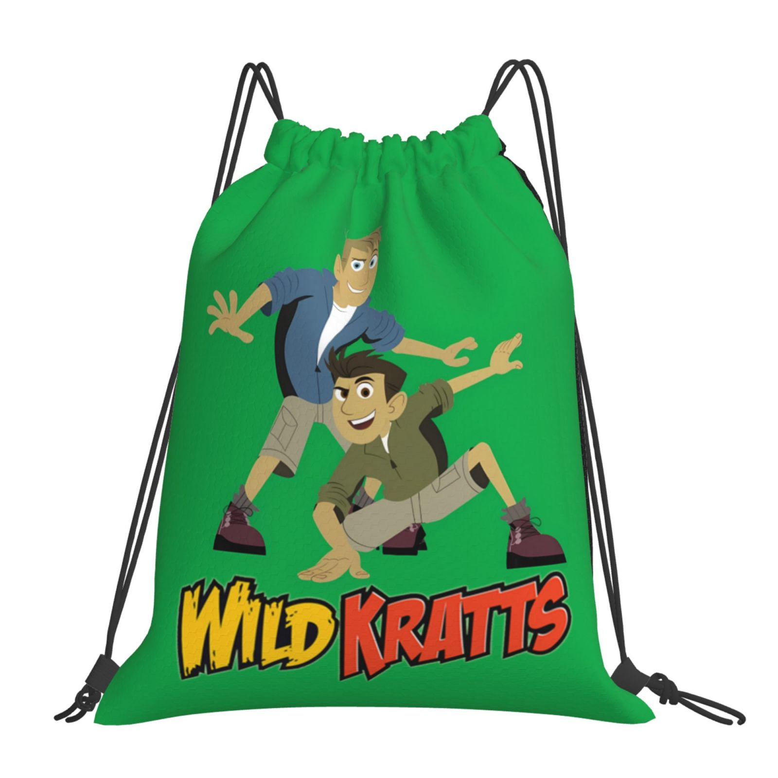 Wild Kratts Drawstring Backpack Sport Gym Bag For Yoga Swimming Gymsack ...