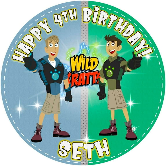 Wild Kratts Edible Image Cake Topper Personalized Birthday Sheet Decal ...